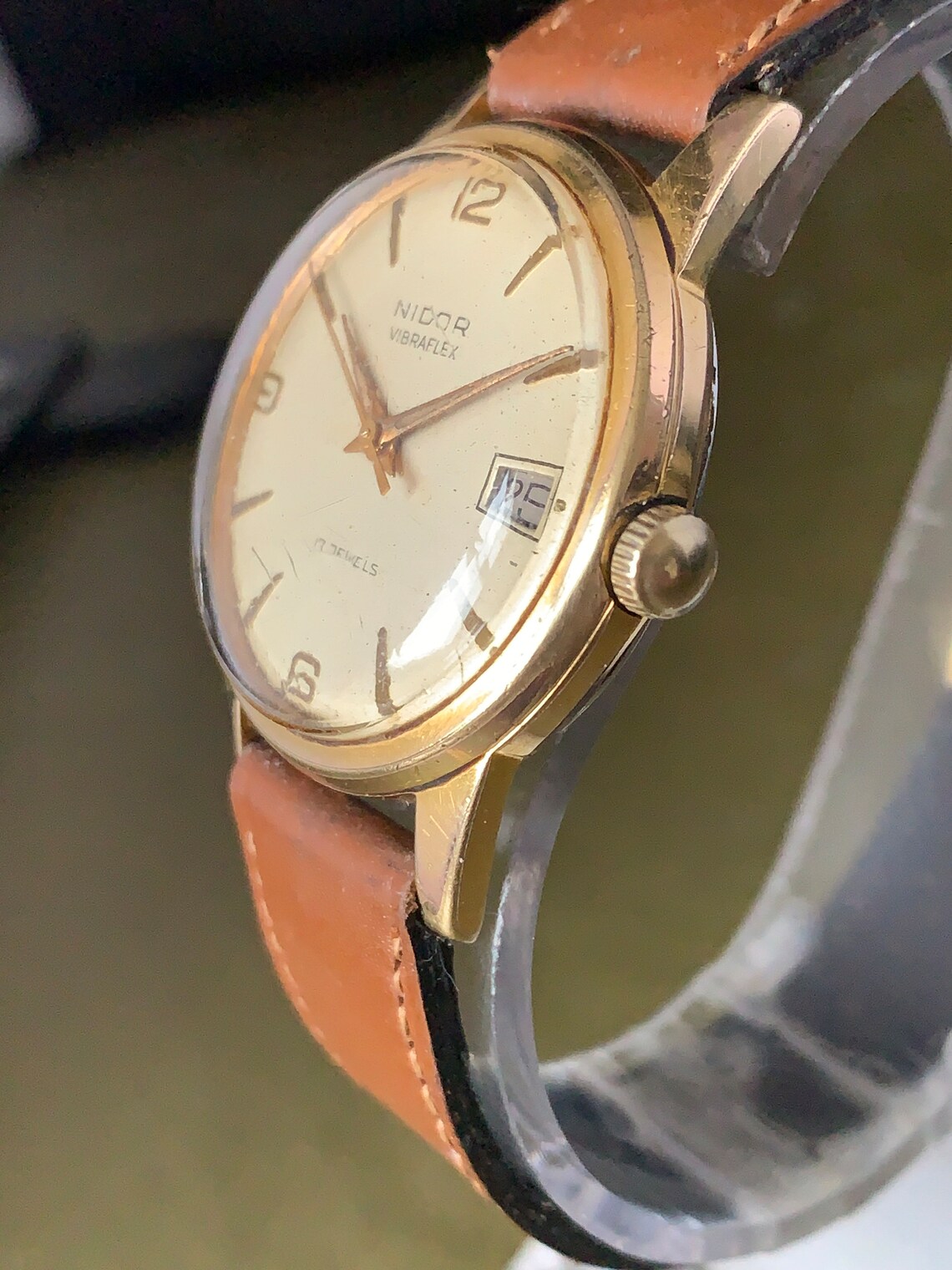 Vintage Gents Nidor Vibraflex Gold Plated Wrist Watch From the - Etsy