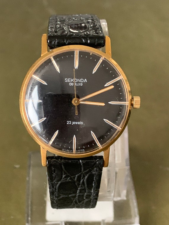 Rare Vintage Mechanical Gents watch SEKONDA 23 Jewels… - Gem
