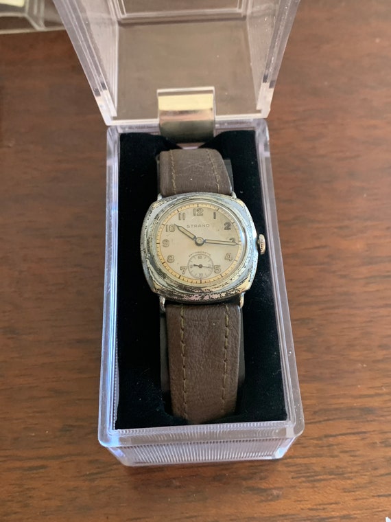 Rare Vintage Gents 1940/50s Strand watch with art dec… - Gem