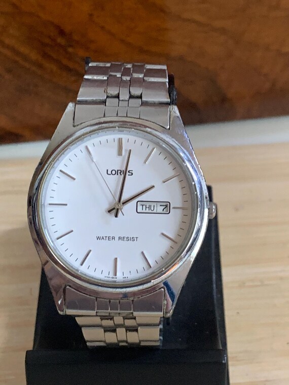 Vintage Lorus Seiko Analog Day Date Watch- V733-0A10… - Gem