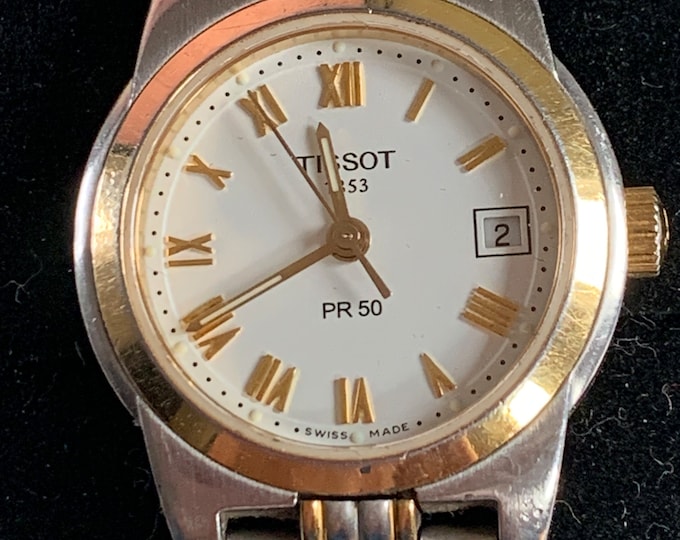 Vintage Tissot PR50 J326/426 1853 Stainless Steel Quartz Watch With ...