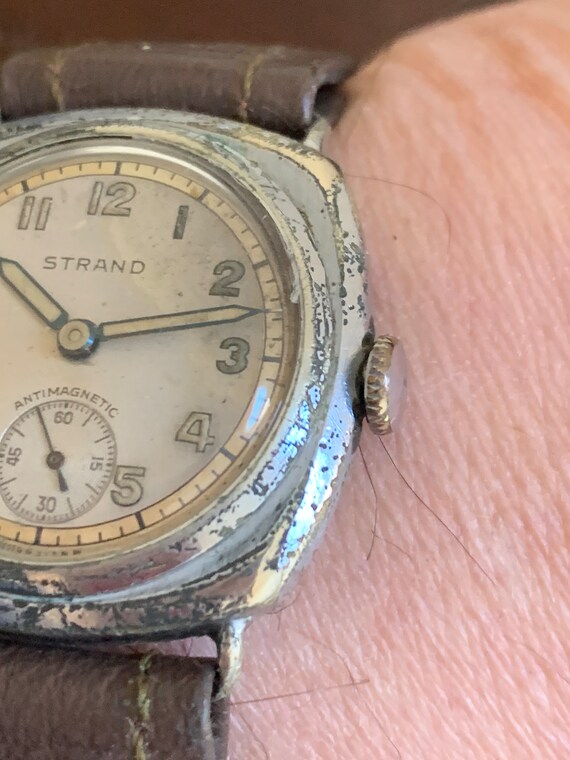 Rare Vintage Gents 1940/50s Strand watch with art dec… - Gem