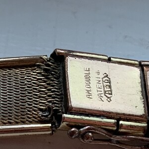 Vintage AM Double Gold Tome Mesh Bracelet Bangle Bracelet AF - Etsy