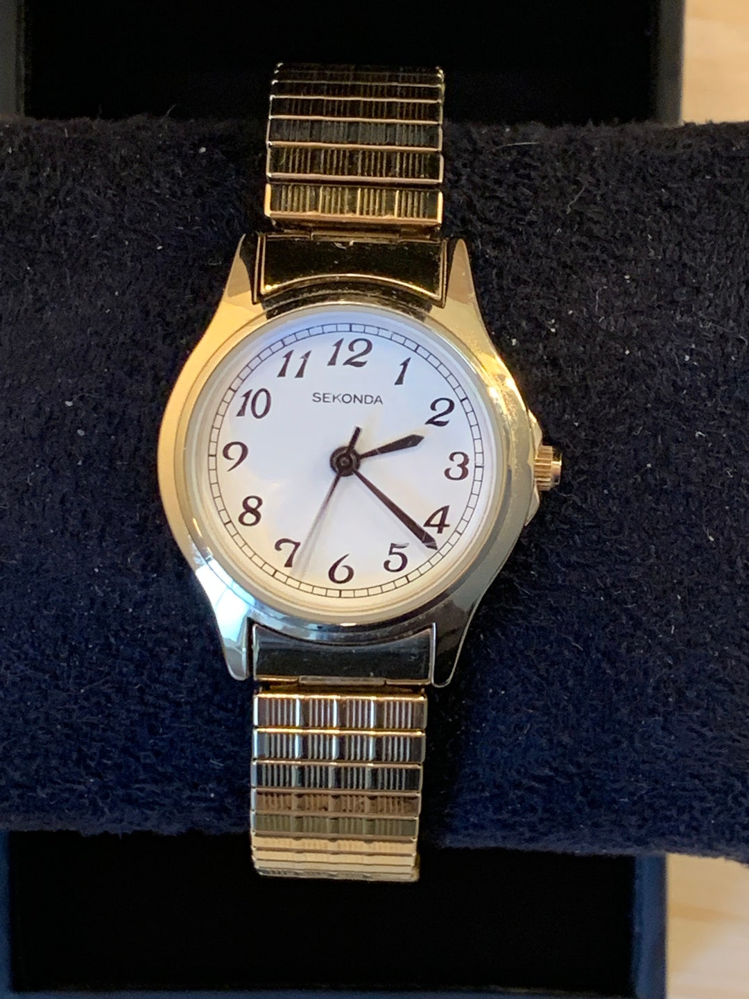 Sekonda Ladies Gold Tone Expander Bracelet Watch 4134B in Box - Etsy