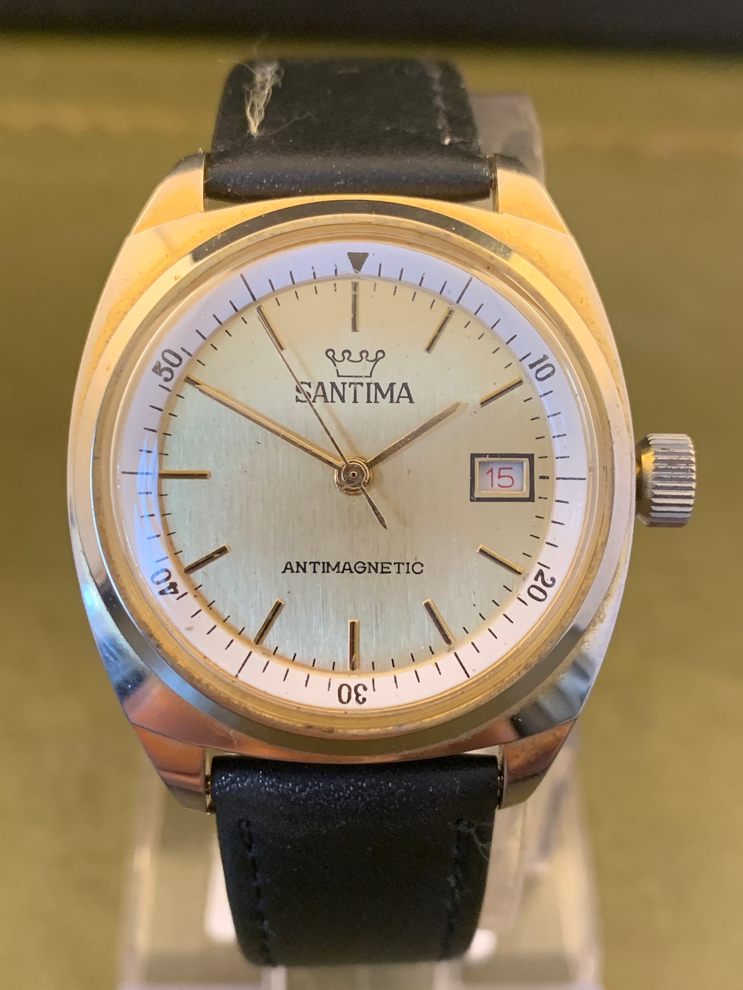 Vintage Santima Date Mechanical Hand Winding Wrist Watch Gents With Nice Dial - Etsy