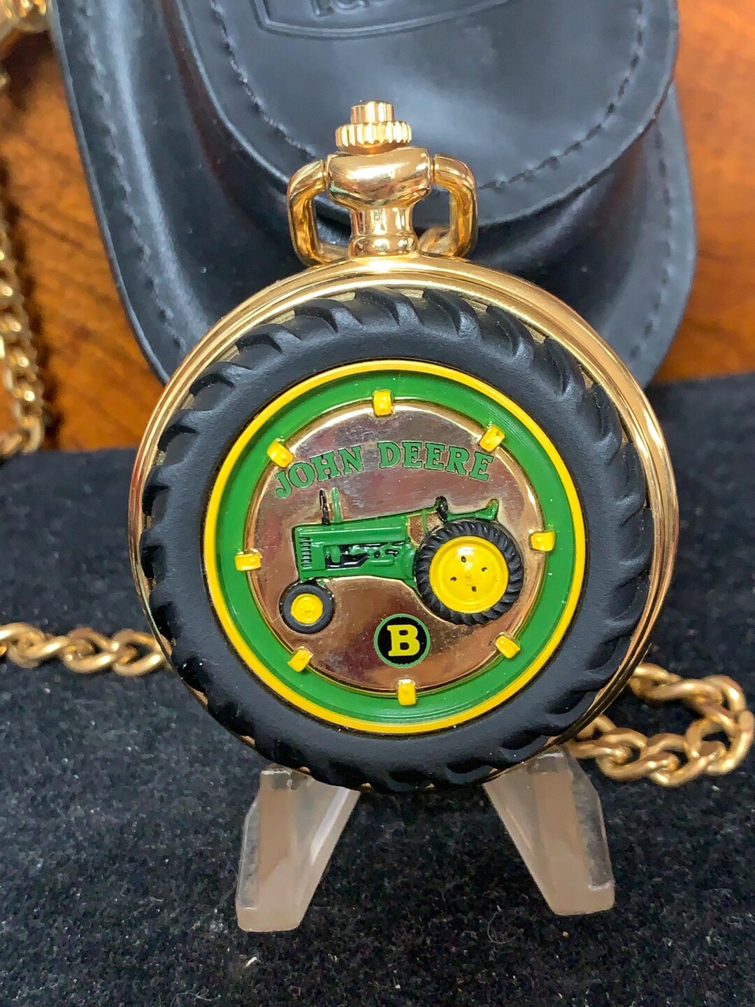 Full Hunter John Deere Model B Tractor Quartz Pocket Watch Heavy for a ...