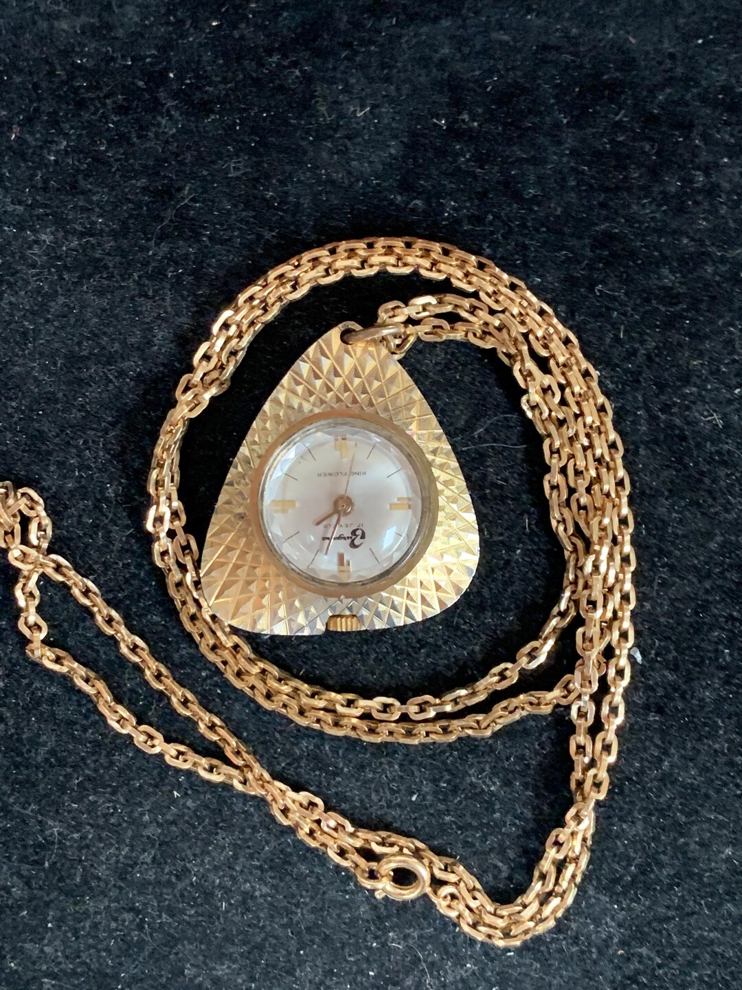 Vintage Burgana Swiss Made 17 Jewels Wind up Necklace Pendant Watch - Etsy