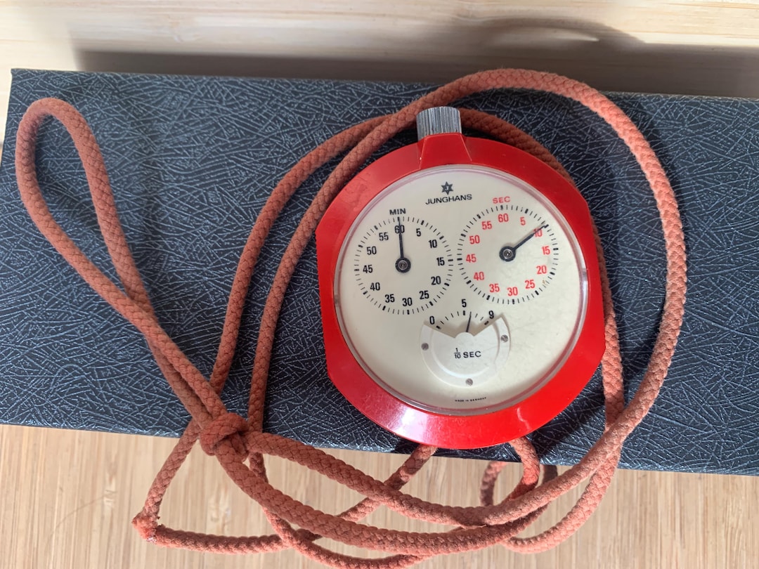 Rare Vintage Junghans Process Time Meter (stopwatch) C1970s Sports Version With Cord - Etsy