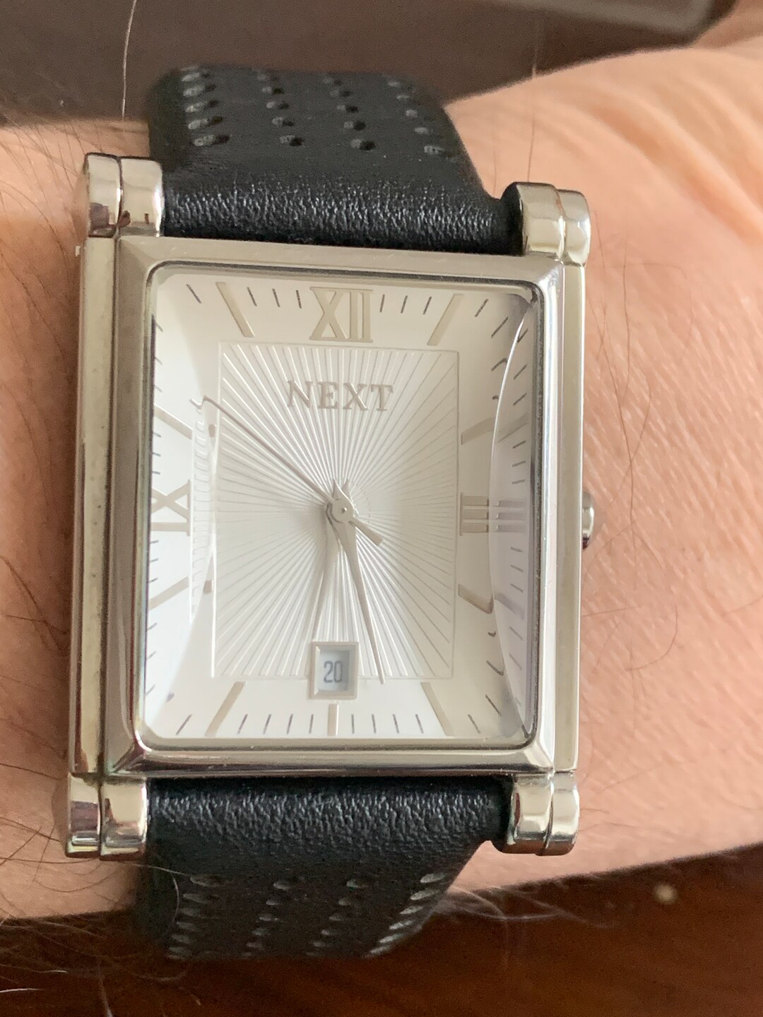 Chunky NEXT RECTANGULAR Dress Watch With Textured Dial , Unusual ...