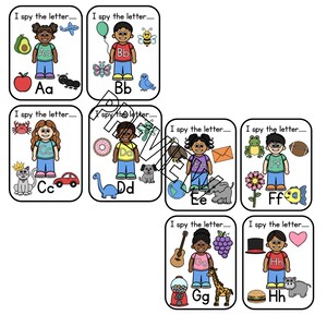 I Spy ABC Flashcards - Online Teaching Props - Preschool/prek Classroom ...
