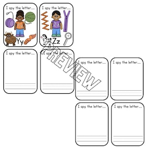 I Spy ABC Flashcards - Online Teaching Props - Preschool/prek Classroom ...