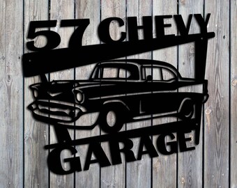 57 chevy wall art | Etsy