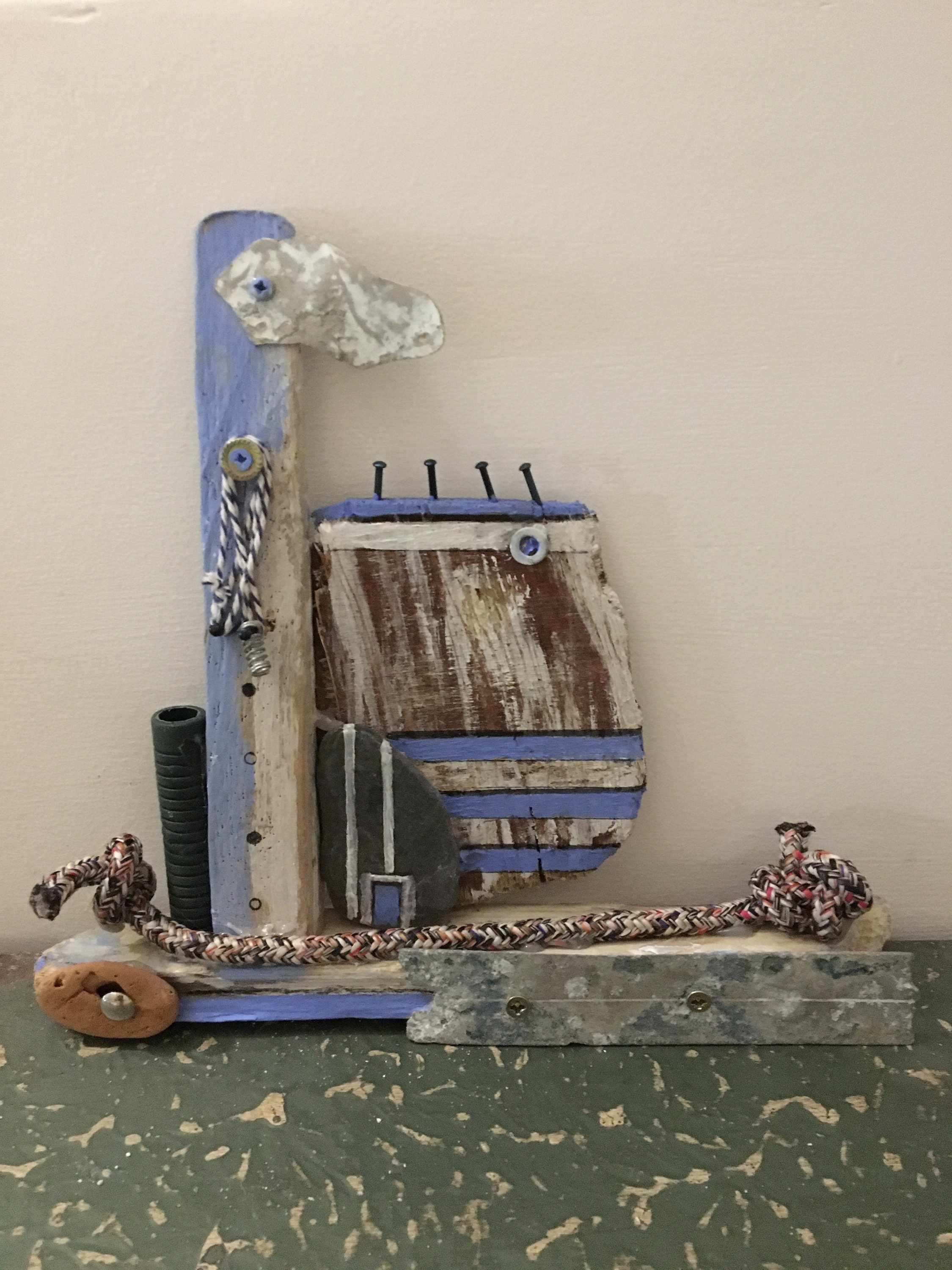 Wood Boat, Rustic Natural Wood Ship, Wood Toy Boat, Wood Decoration for ...