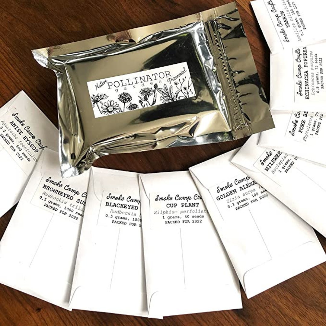 Pollinator Seed Kit, 3,000 Seeds, Perennial Wildflower Seeds, Colorful ...