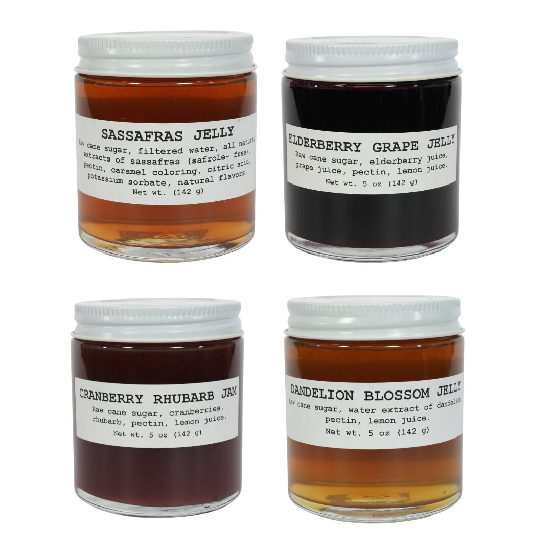 Four Pack Traditional Collection of 5 Oz Jars of Artisanal Naturally ...
