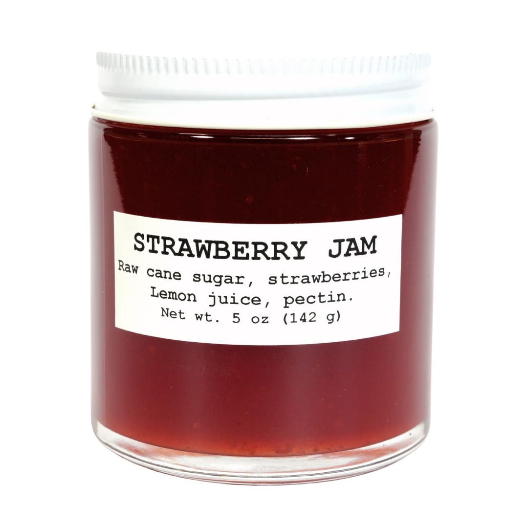 Strawberry Jam 5 Oz - Craft, Gourmet, Unusual Jams & Jellies Made in ...