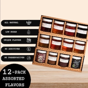 Artisan Jams & Jellies Assorted 12-pack - Jam and Jelly Gift Set ...