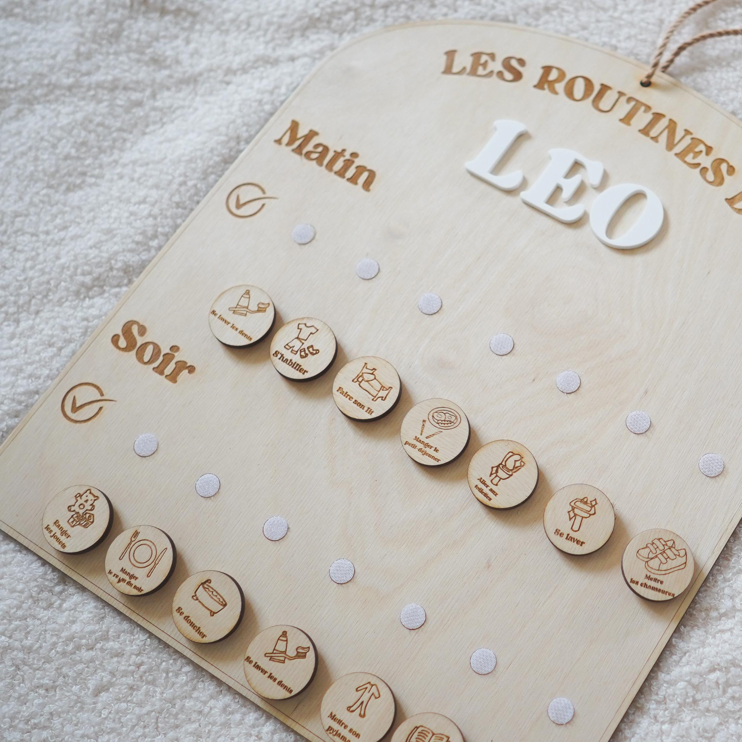 Tableau De Routines Prénom Personnalisé Tableau Rentrée Organisation ...