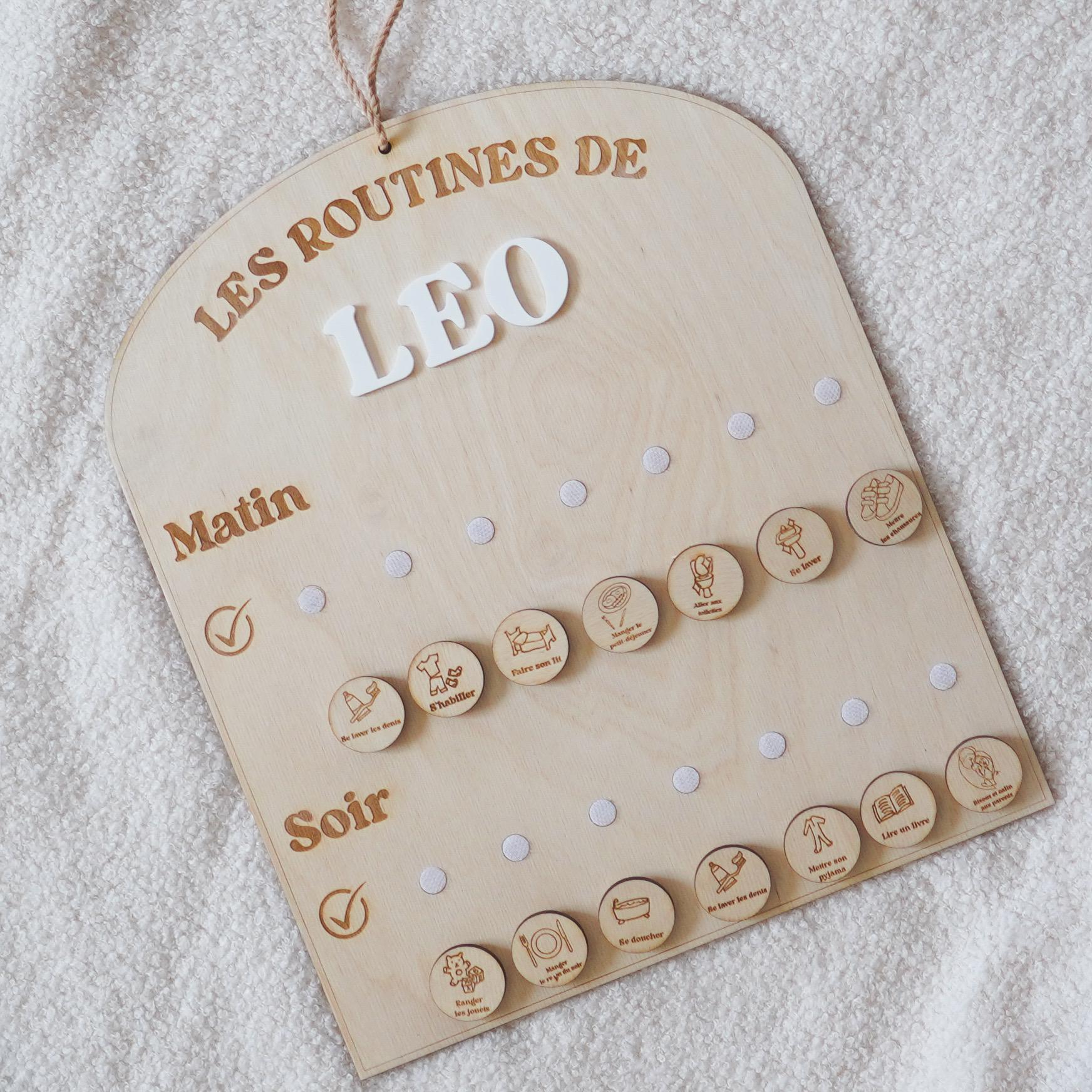 Tableau De Routines Prénom Personnalisé Tableau Rentrée Organisation ...