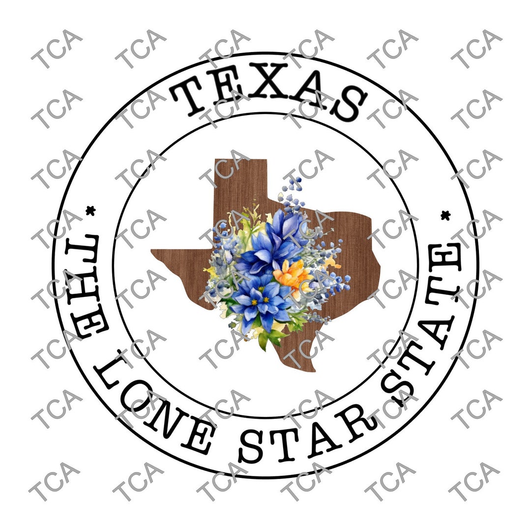 TEXAS State Floral Digital File Download Png - Etsy