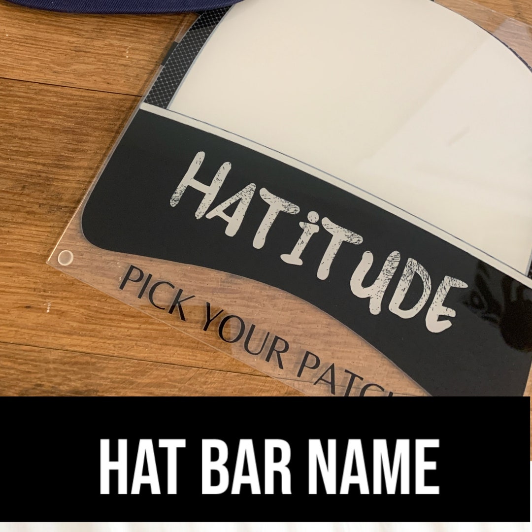 Trucker Hat Bar Board Custom Colored Hat Patch Board Hat Bar ...
