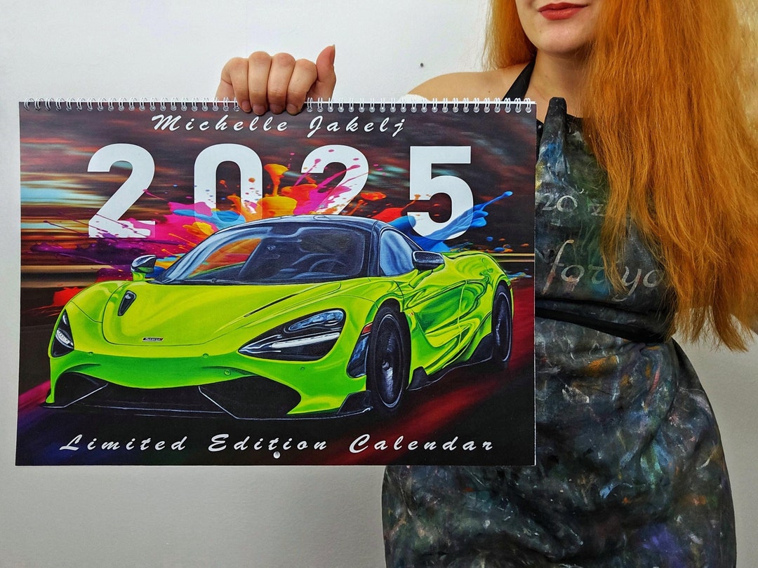 Limited Edition 2024 Signed Calendar, Car Lover Calendar, Gift for a a ...