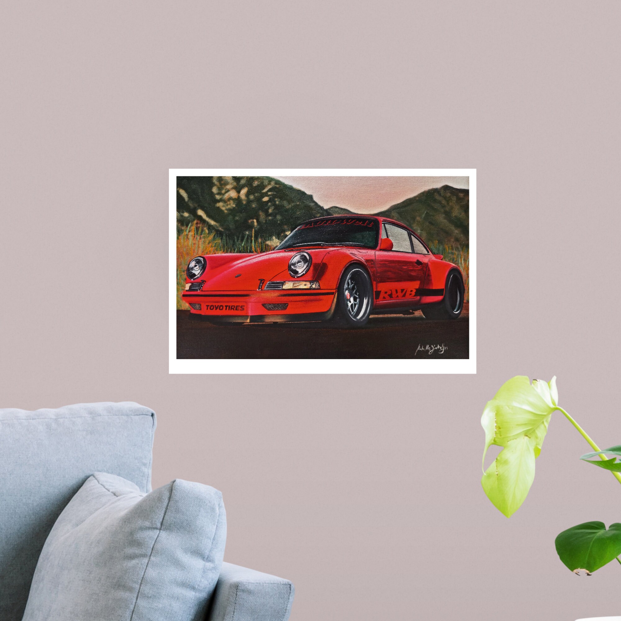 Porsche Porsche 911 RWB Print Home Decor Wall Art Automotive - Etsy