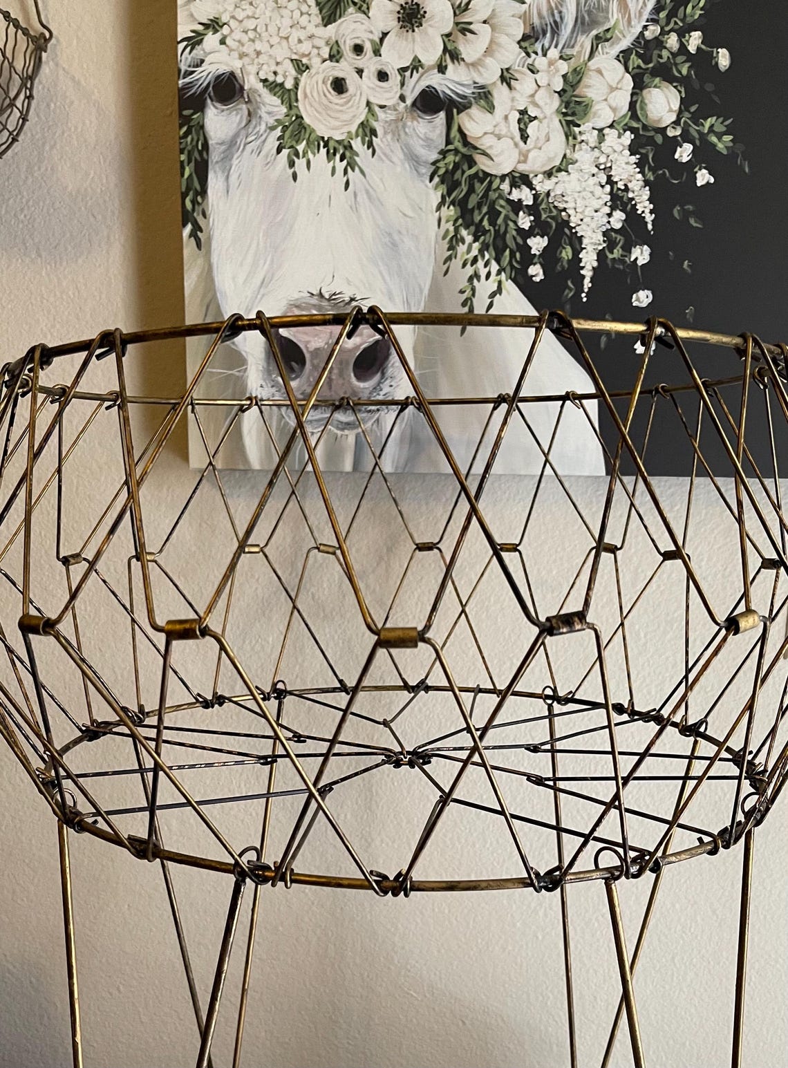 Vintage Laundry Basket - Etsy