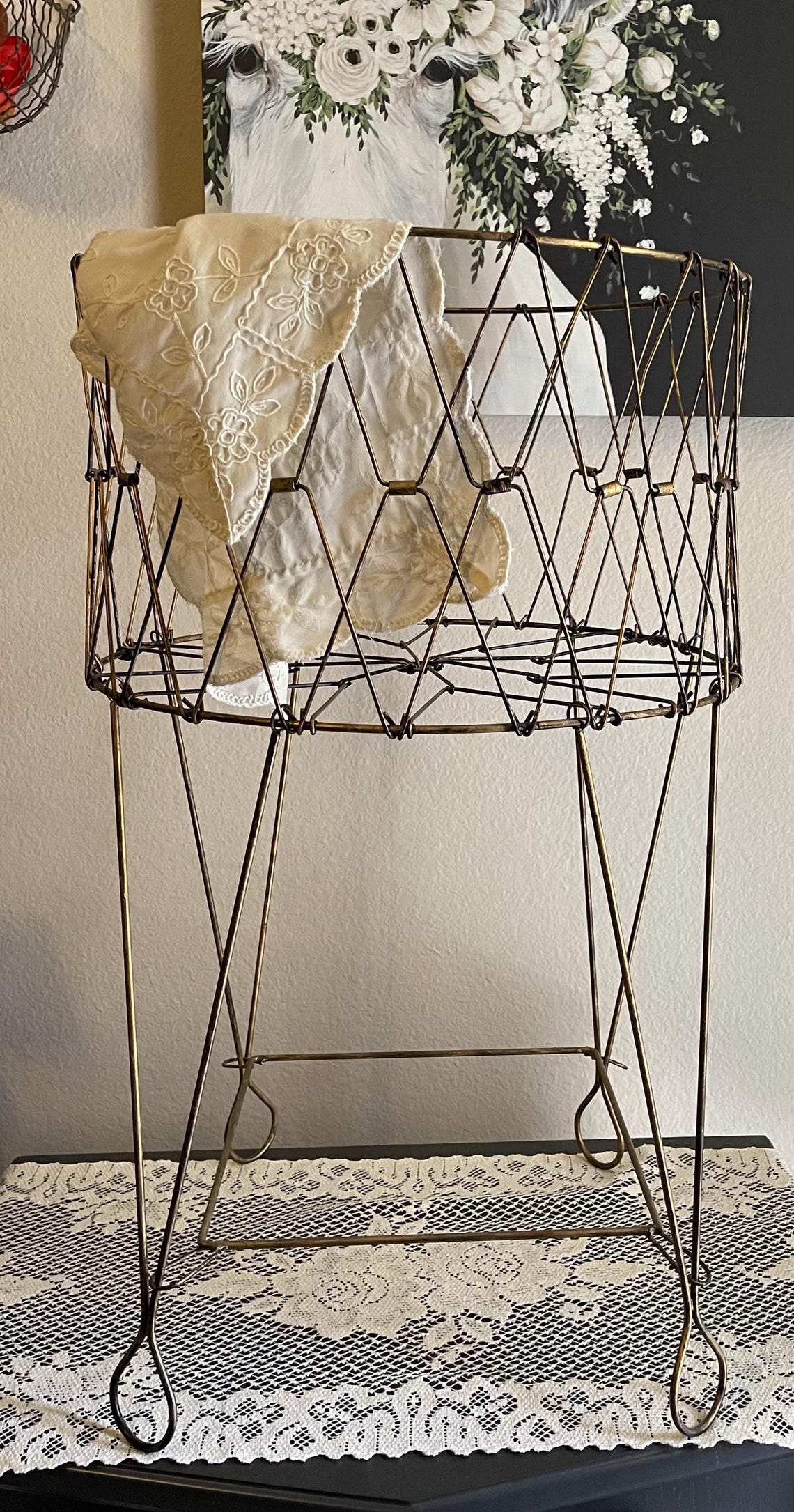 Vintage Laundry Basket - Etsy