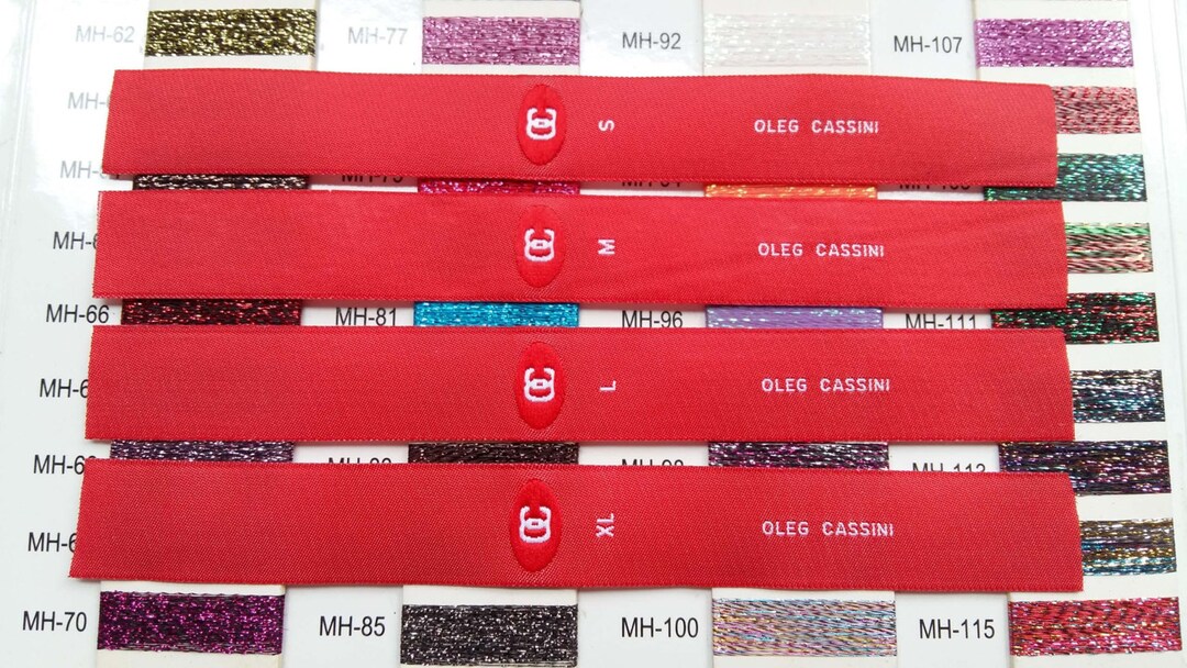 1000pieces,red Woven Label， Woven Label(single Cut)，attached：s,m,l,xl ...