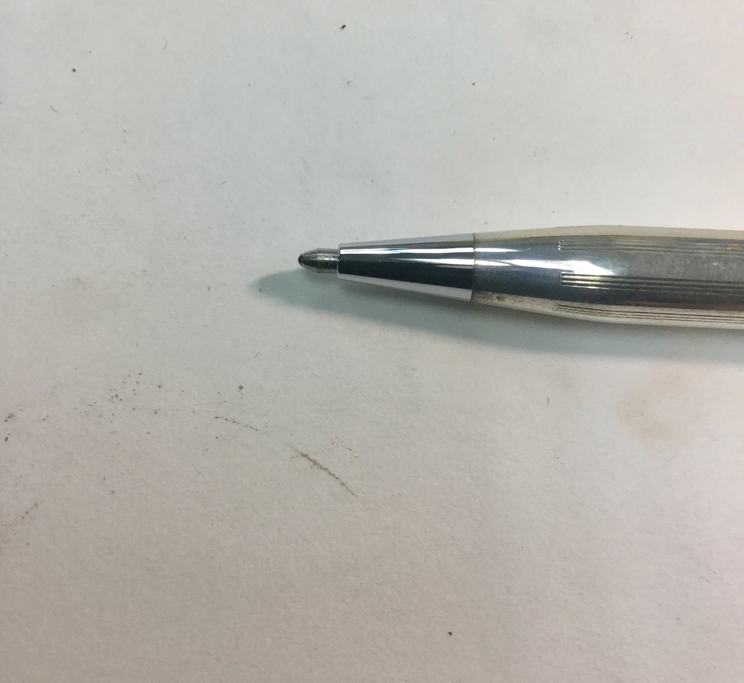 1960s Sterling Silver Cross Ball Point Pen Senior Presentation with box