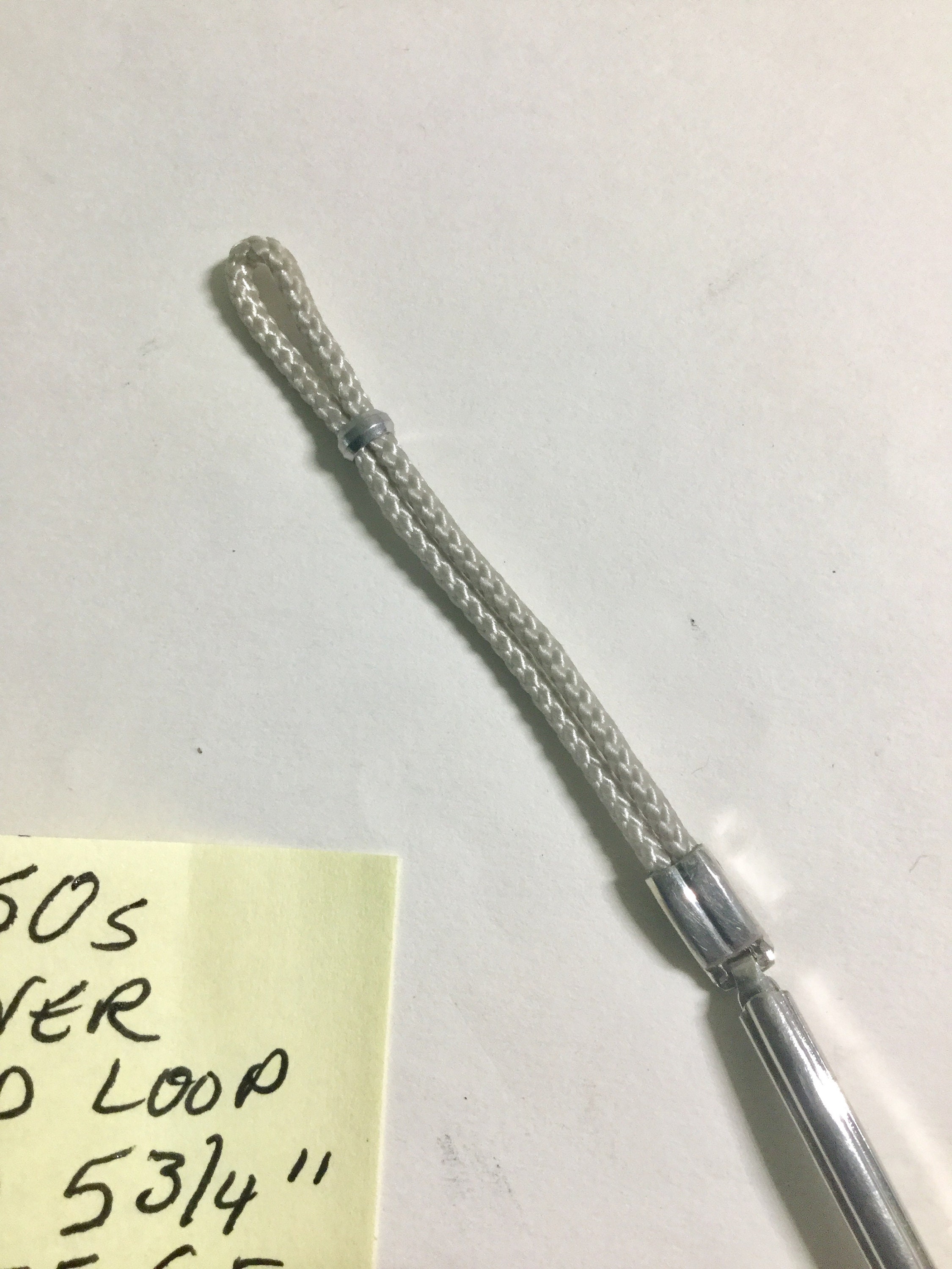 1950s Ladys Silver Cord Loop End Band White Gold Filled Attachments 5 3 ...