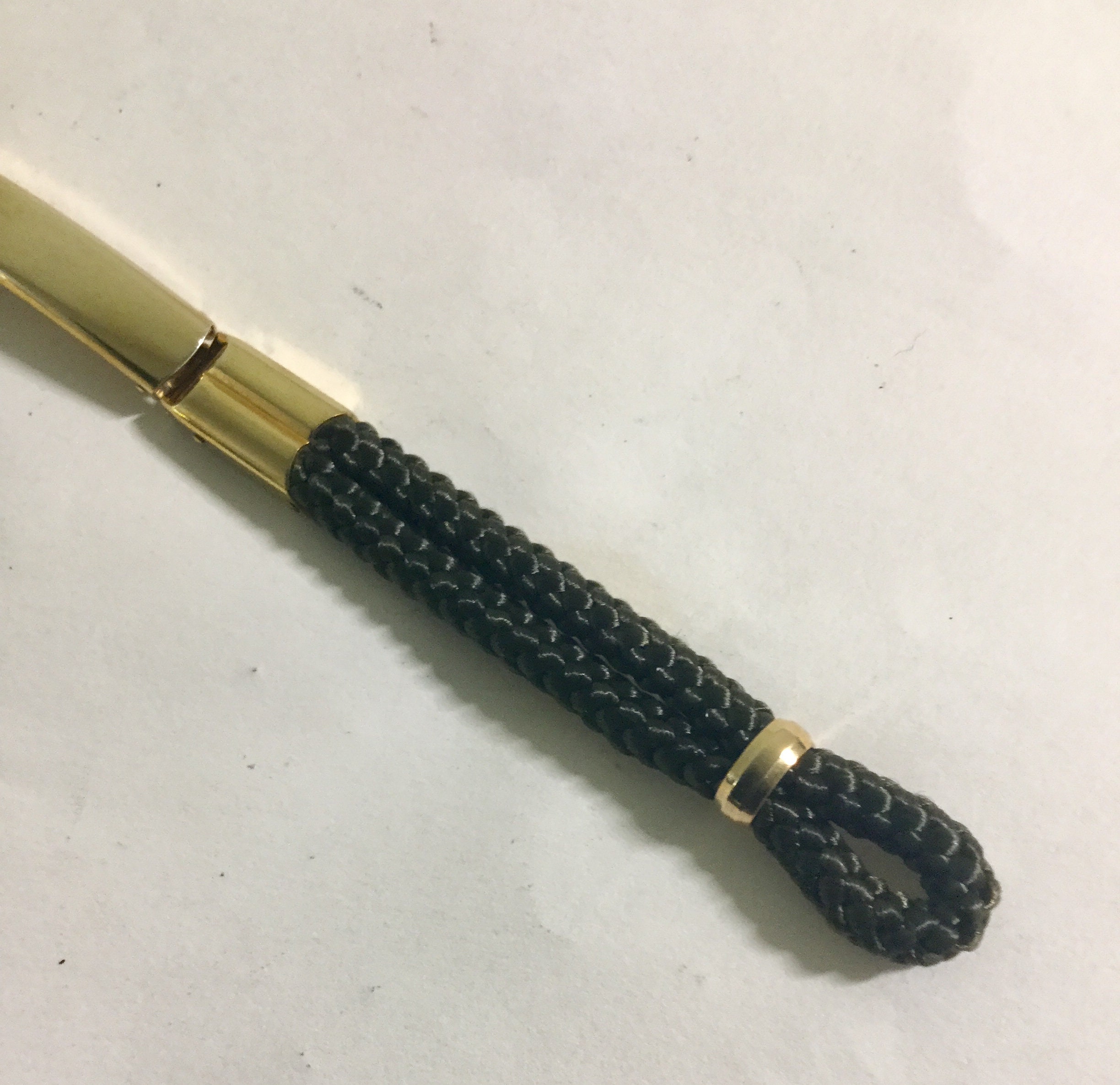 1940s Gemex Rose Gold Filled Loop End Cord Band 5 1/2 inches