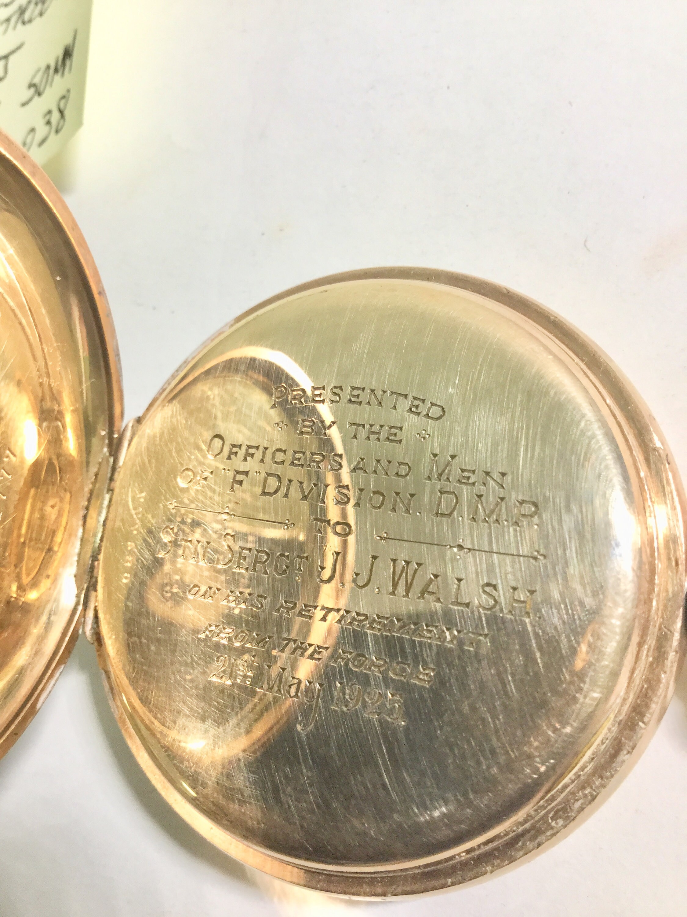 1908 Waltham Pocket Watch Crescent Street 21 Jewel Adj 5 Pos ...