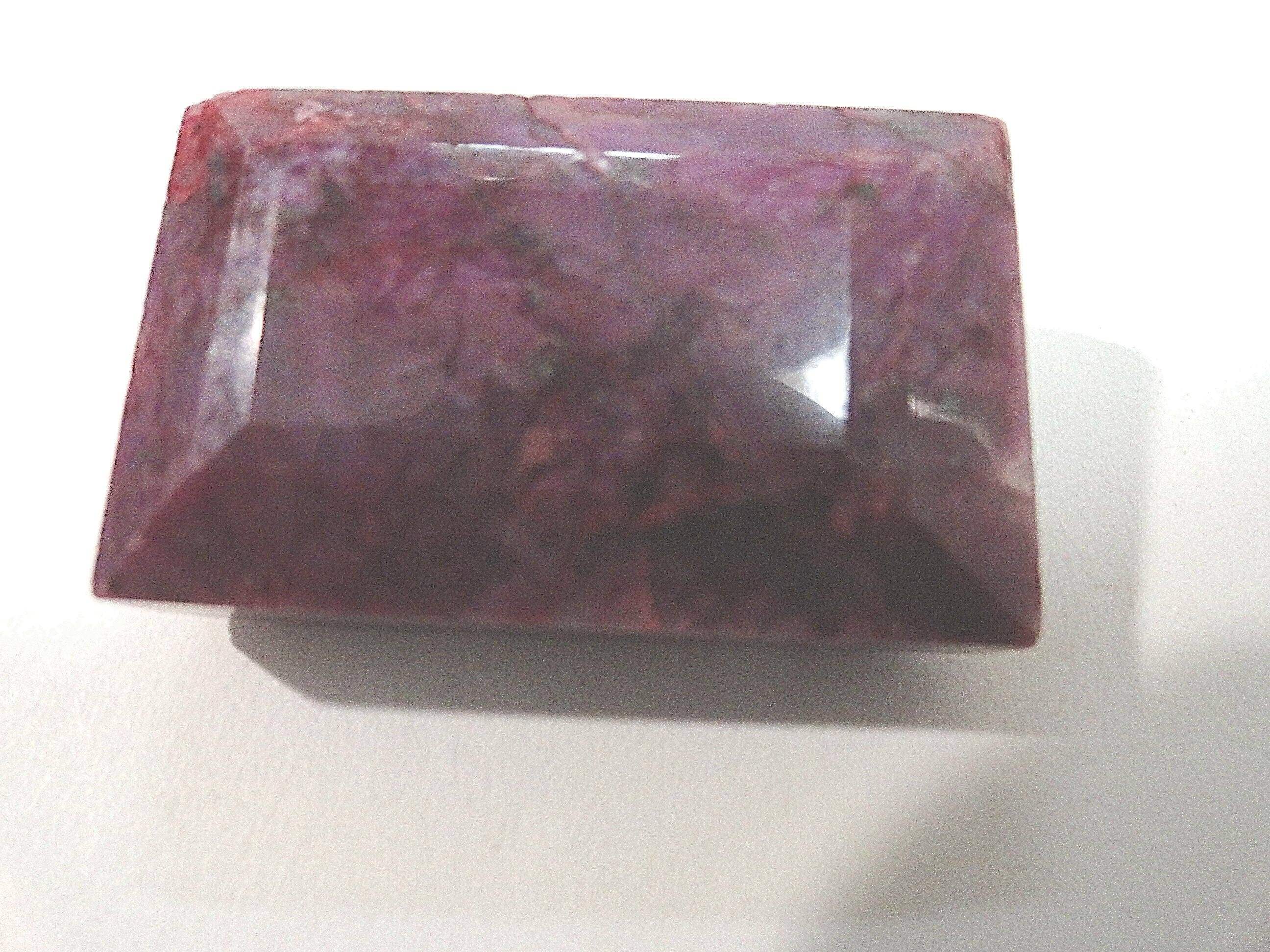 Untreated Natural Red Ruby Gemstone 138 Ct 34mm by 37mm by 15mm