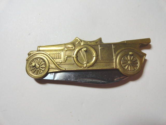 Vintage 1950s Touring Car Pocket Knife 3 Inches Wide