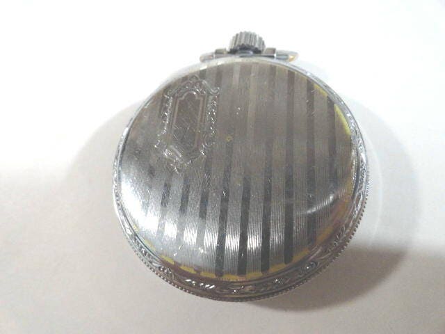 Vintage Pocket Watch Case S.W.C. Co Starwhite 49mm 14mm Deep with Crown