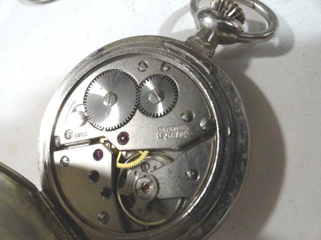 Perseo Pocket Watch Turkish Railway Symbol with Locomotive embossed ...