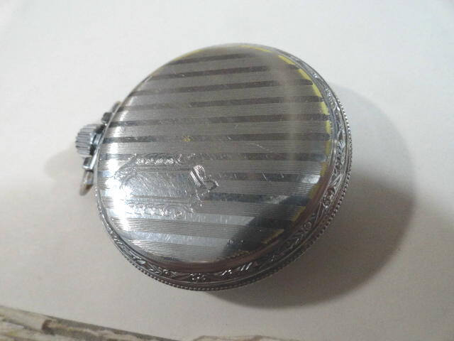 Vintage Pocket Watch Case S.W.C. Co Starwhite 49mm 14mm Deep with Crown