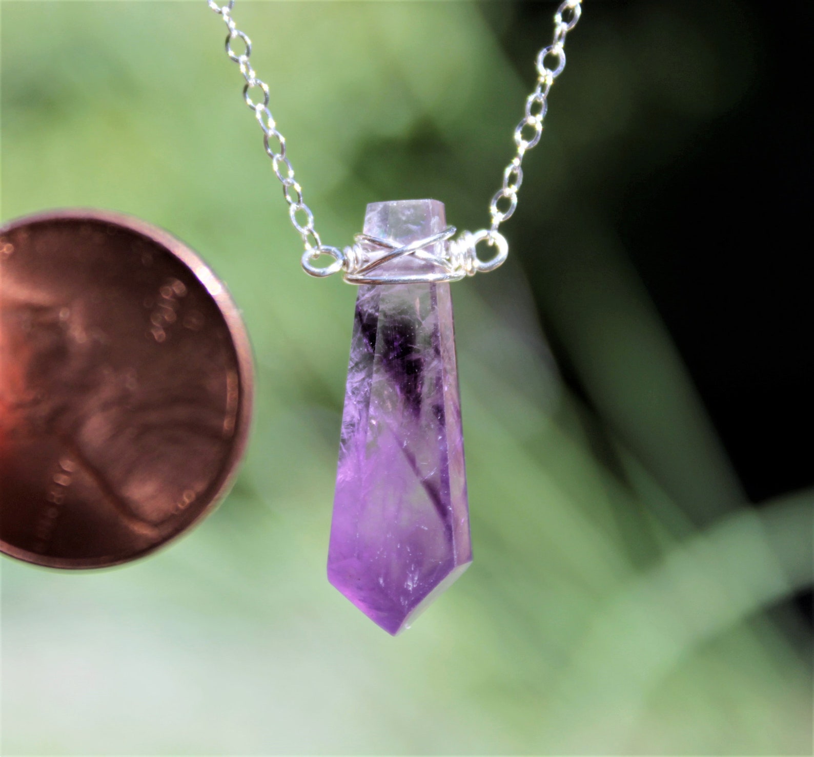Amethyst Necklace February Birthstone Layered Necklace - Etsy