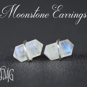 Moonstone Necklace, Moonstone Point Necklace, June Birthstone, Raw ...