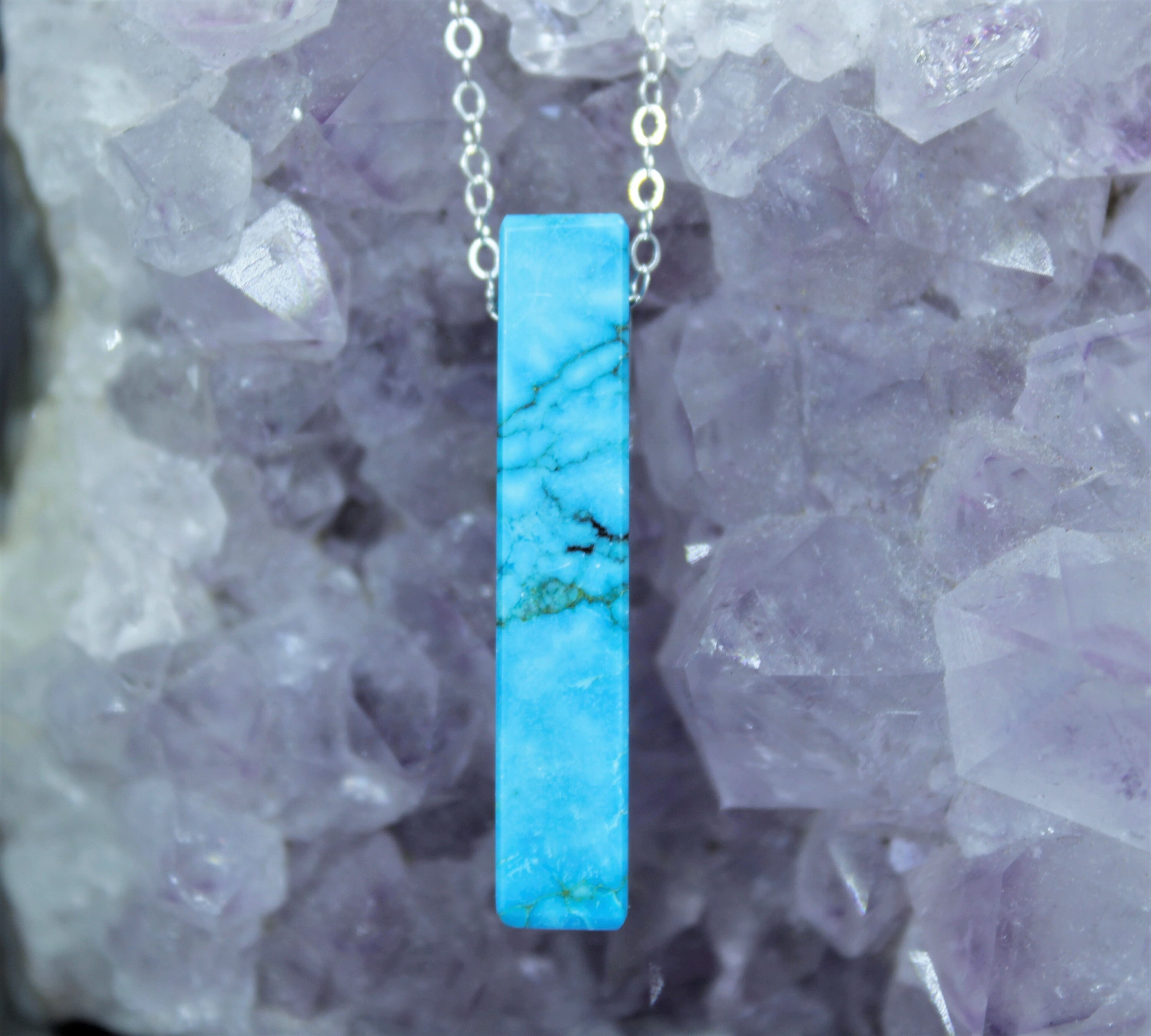 Turquoise Crystal Necklace December Birthstone Turquoise | Etsy