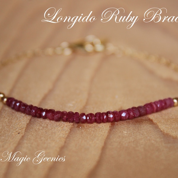 Ruby Bracelet - Etsy