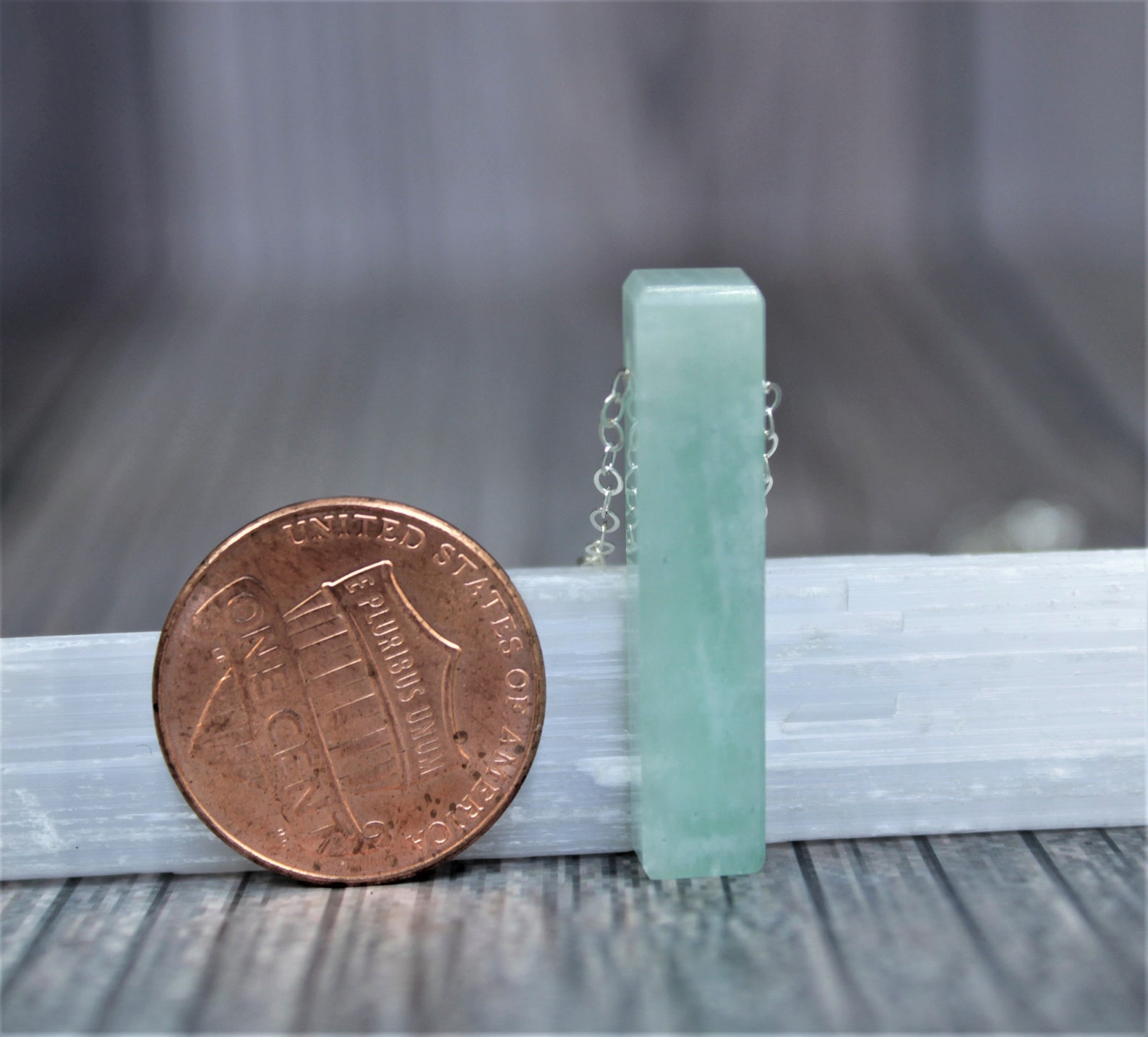 Amazonite Crystal Necklace Amazonite Point Raw Crystal | Etsy