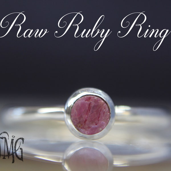 Raw Ruby Ring - Etsy