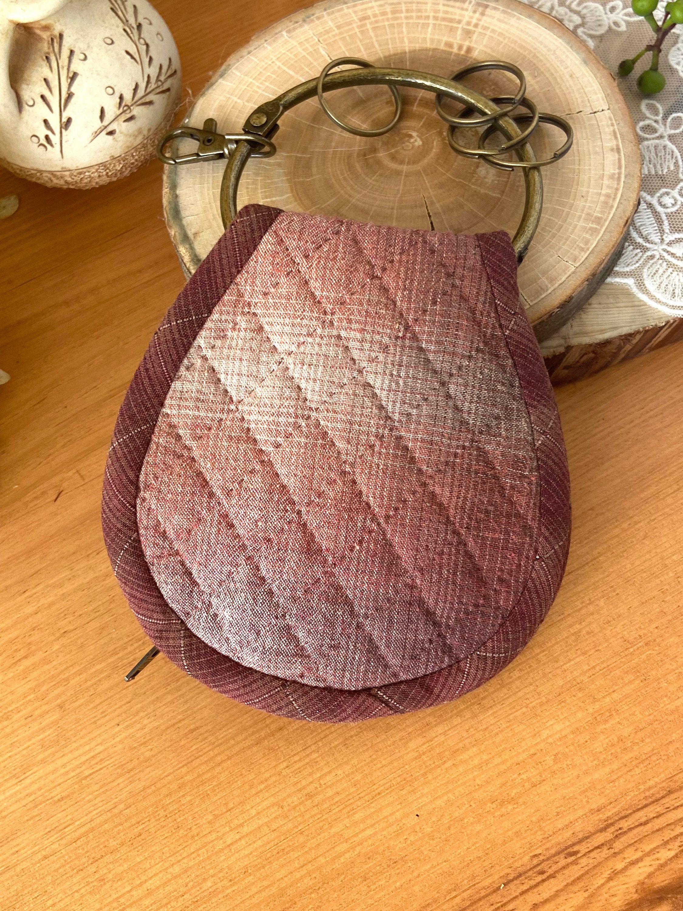 Japanese Patchwork Fabric Key Holder, Quilted Key Holder, Patchwork Key ...