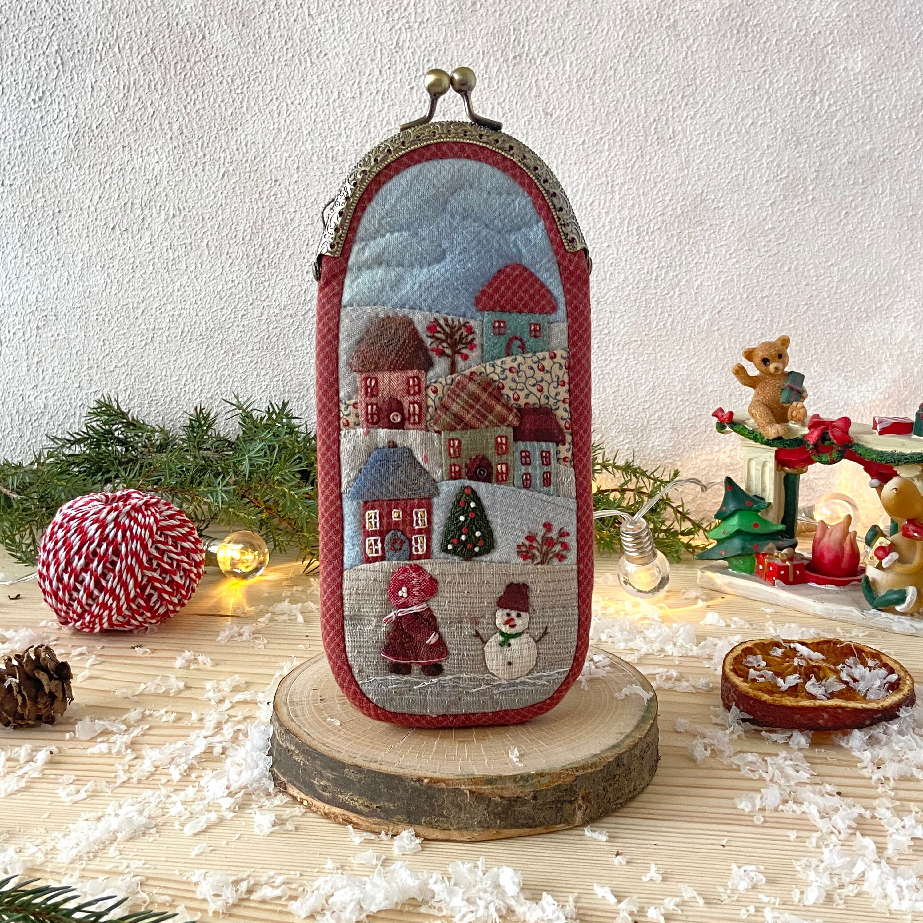 Patchwork Glasses Case, Quilted Sunglasses Case, Kiss Lock Glasses Case ...