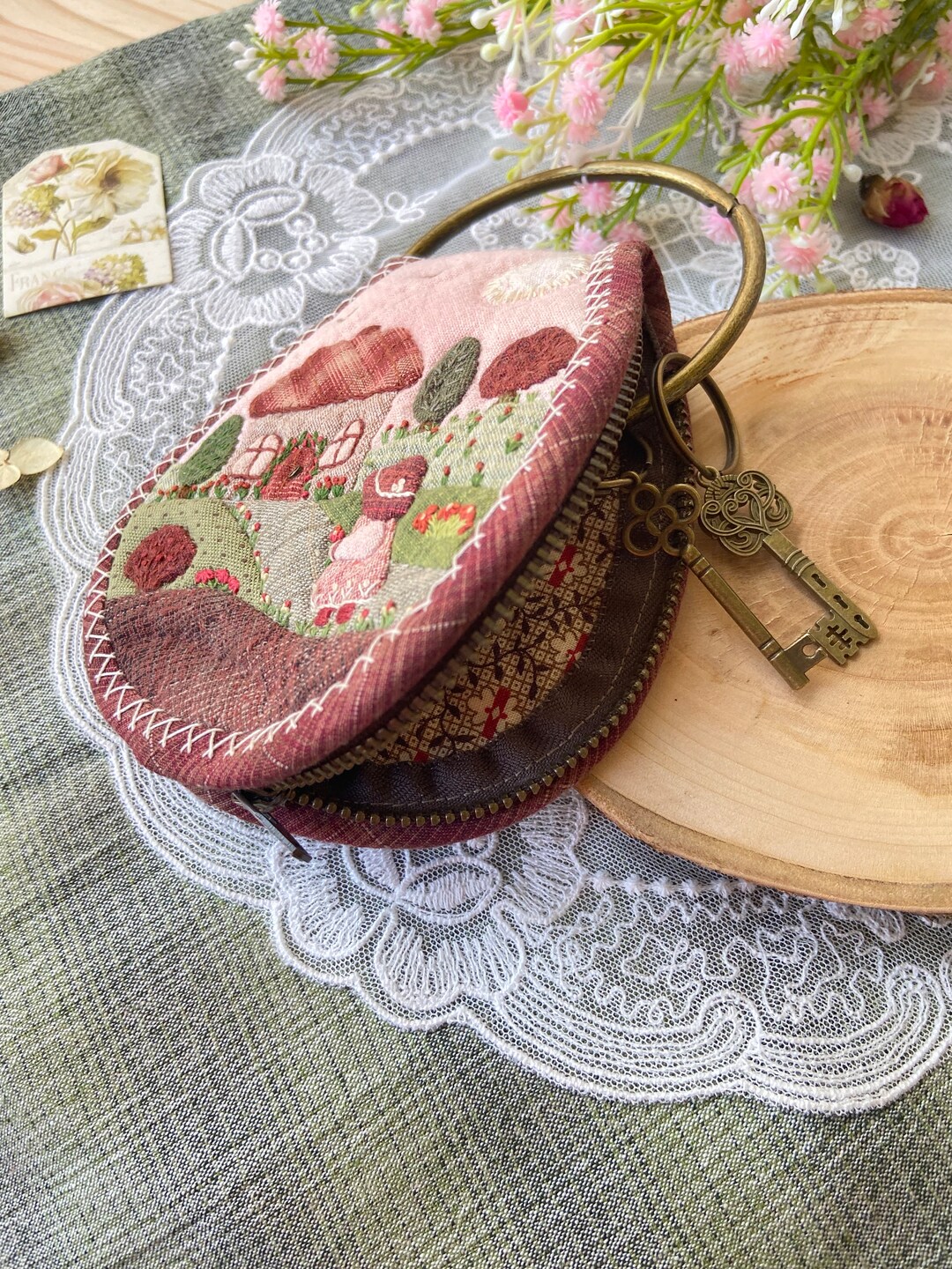 Designer Key Holder, Patchwork Fabric Key Holder, Key Organizer ...