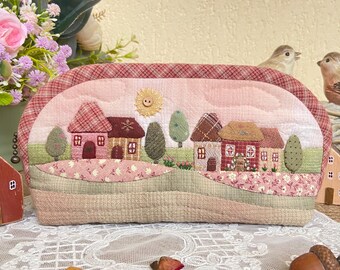 Patchwork Quilting Pencil Case, Cosmetic Case, Small Makeup Bag ...