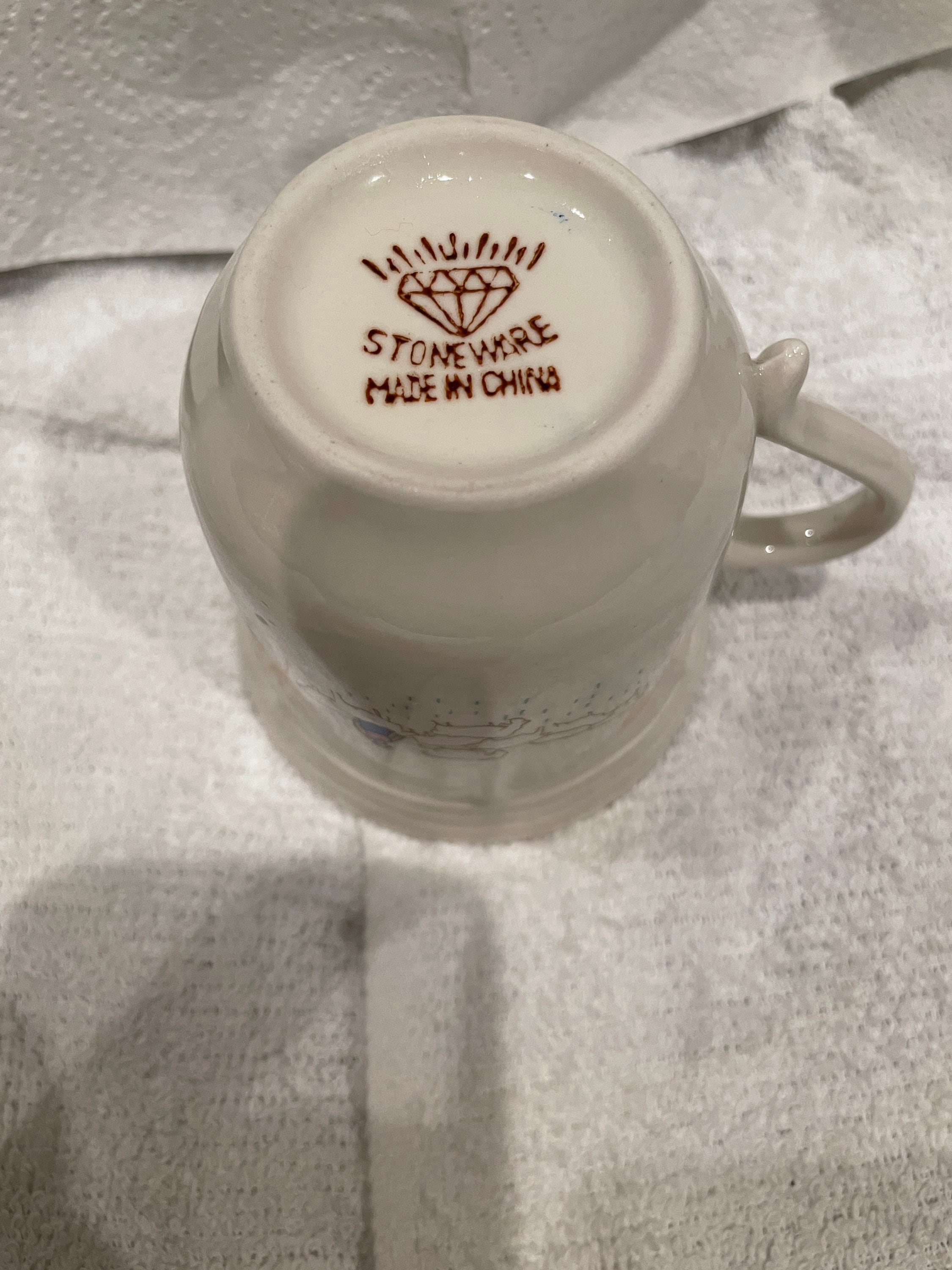 Vintage Diamond Stoneware Coffee Mugs and Creamer Pot - Etsy